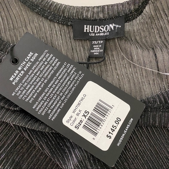 Hudson Jeans | Tops | Hudson Metallic Shimmering Sheer Tank Top Nwt ...